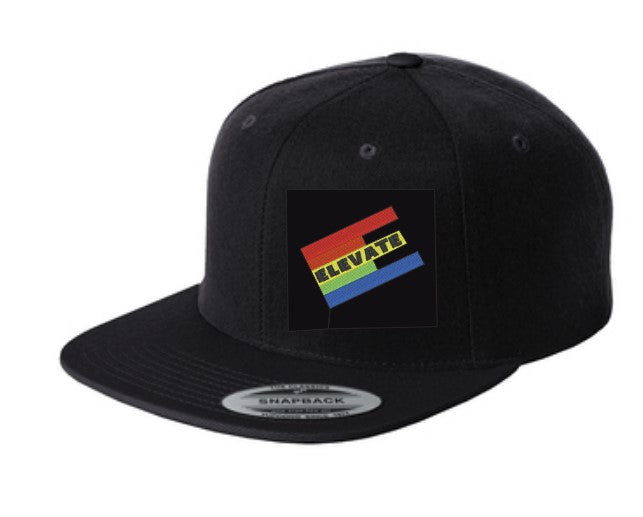 Elevate Rainbow Logo Pride Flat Bill Snapback Cap – ELEVATESPORTING